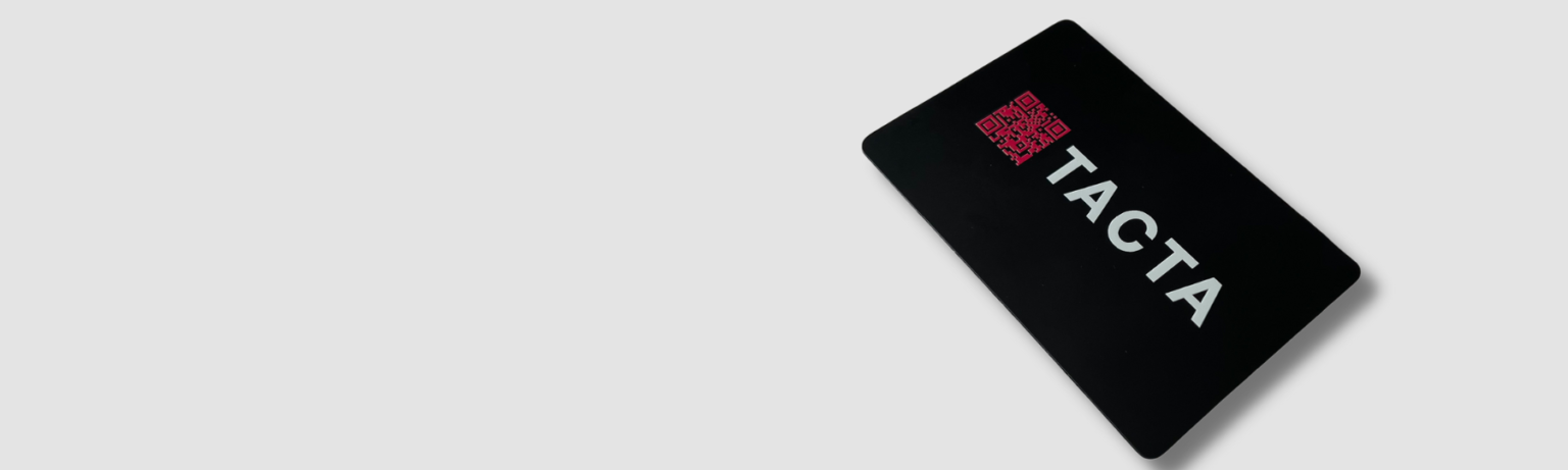 Tacta Products: Metal Business Cards - Tacta Card